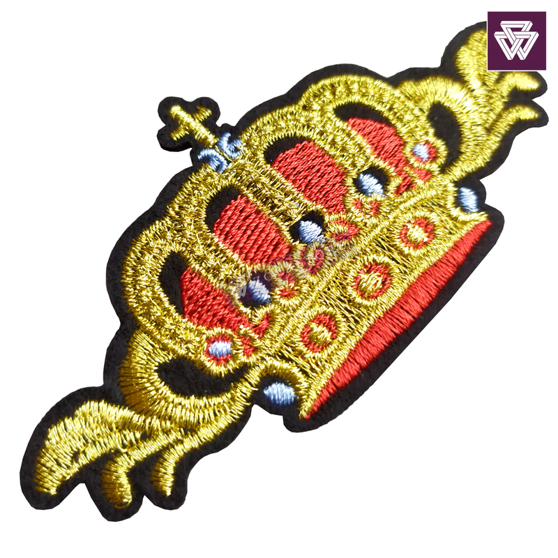 CROWN embroidery patch iron on - Zolastore
